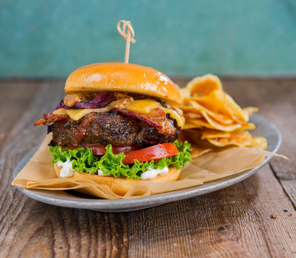 American Royal Bacon Mozzarella Burgers | BBQ Spot